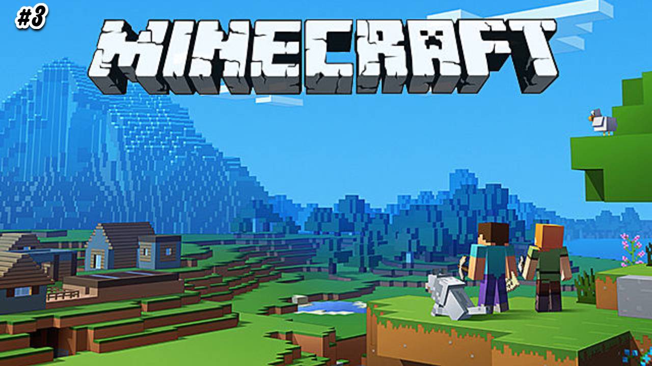 Выживание в Minecraft №3 Рыбачим и алмазы нашёл