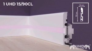 Стильный интерьер с продукцией UHD Polymer со встроенной подсветкой LED