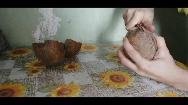 Как открыть кокос и сделать стружку?