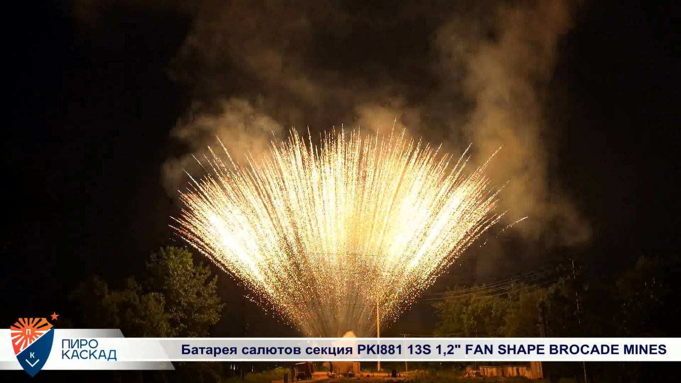 Батарея салютов секция PKI881 13 зар. 1,2" FAN-SHAPE