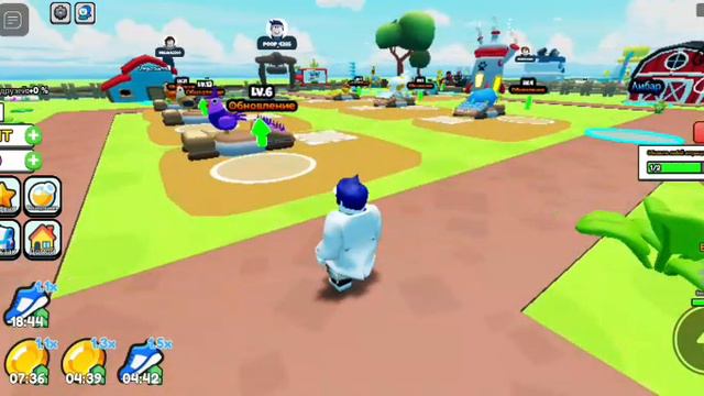 играю в симулятор куриц в роблоксе часть 2