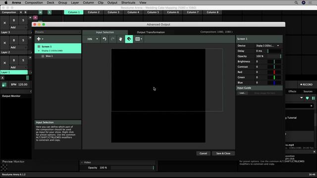 Resolume Arena 6 Tutorial _ Learn Cake Mapping (2_6) Projection Mapping