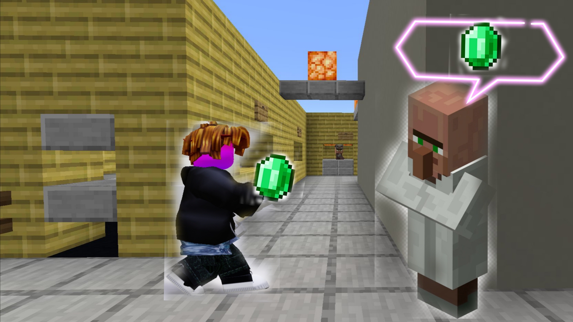 ПОТРАТИЛ ВСЕ ИЗУМРУДЫ ГОРОДА В MINECRAFT