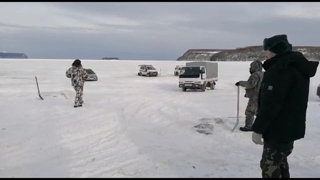Де Кастри -Тигиль 21.02.2022г. ОТОРВАЛО ЛЁД. #рыбалка