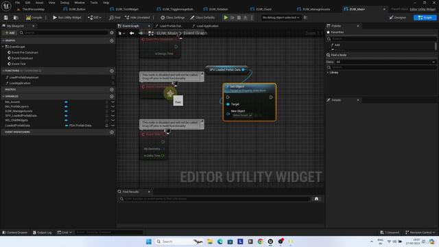 Префабы Unreal Engine 5 Blueprint и виджеты утилиты редактирования#3