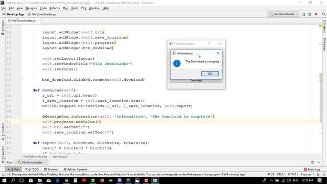 85.Python tutorial - Complete or Warning 4 - Desktop Apps
