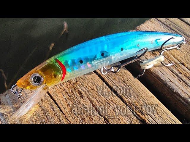 Копия - Yo-Zuri Crystal Minnow 90 SP - Воблер Миноу с Алиэкспресс с голограммой #lure