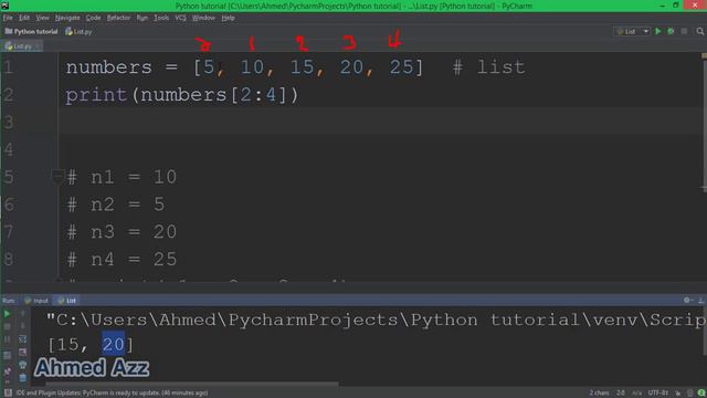 54.Python tutorial List with For القوائم