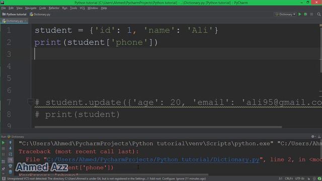 59.Python tutorial Dictionary الدوال