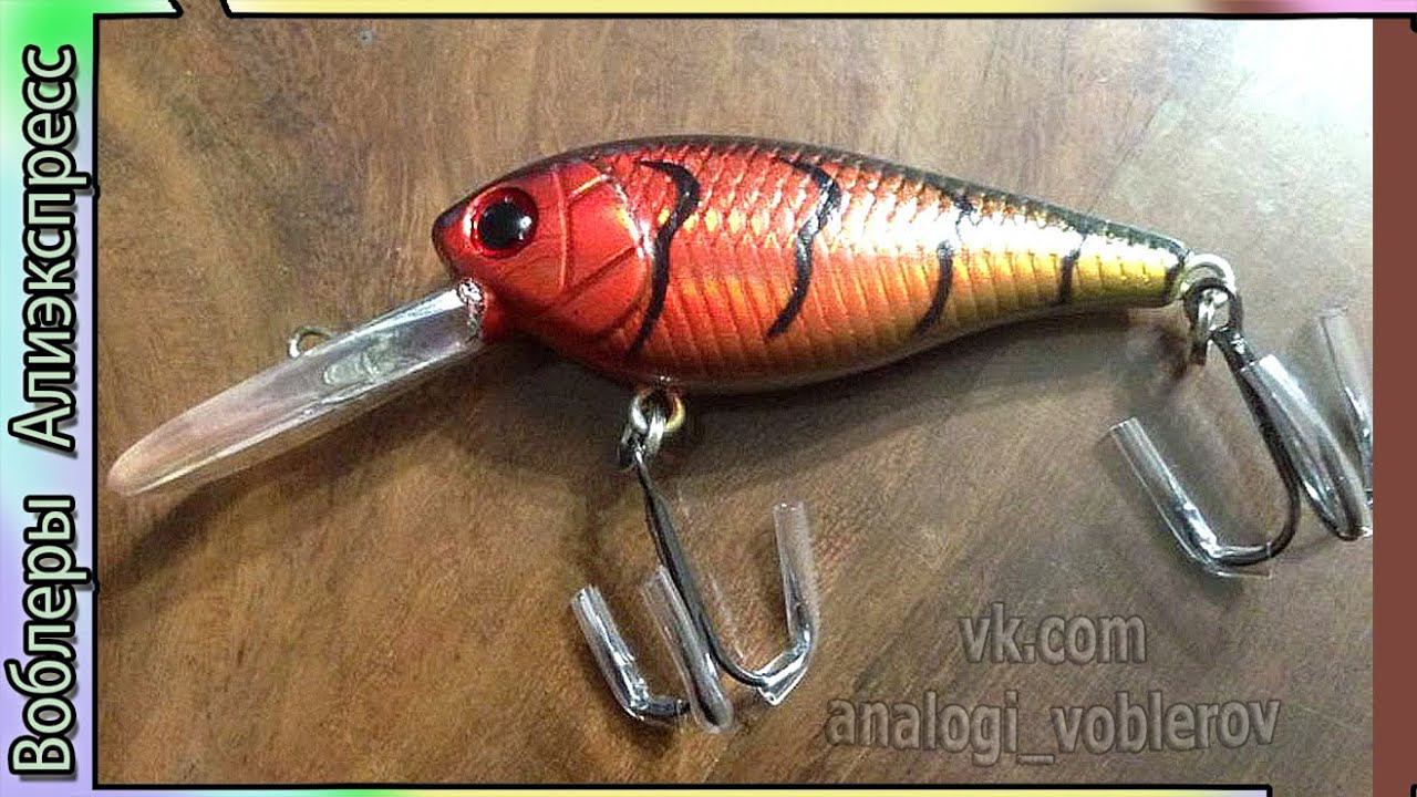 Копия - Daiwa Pros Flick Beat IZM 55 F-G - голавлиный диповый воблер с Алиэкспресс #lure