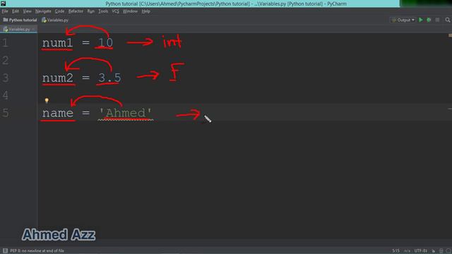 04.Python tutorial -- Concept Variables مفهوم المتغيرات