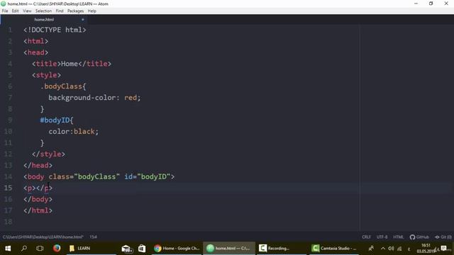 34. class and id in html كلاس و ايدي