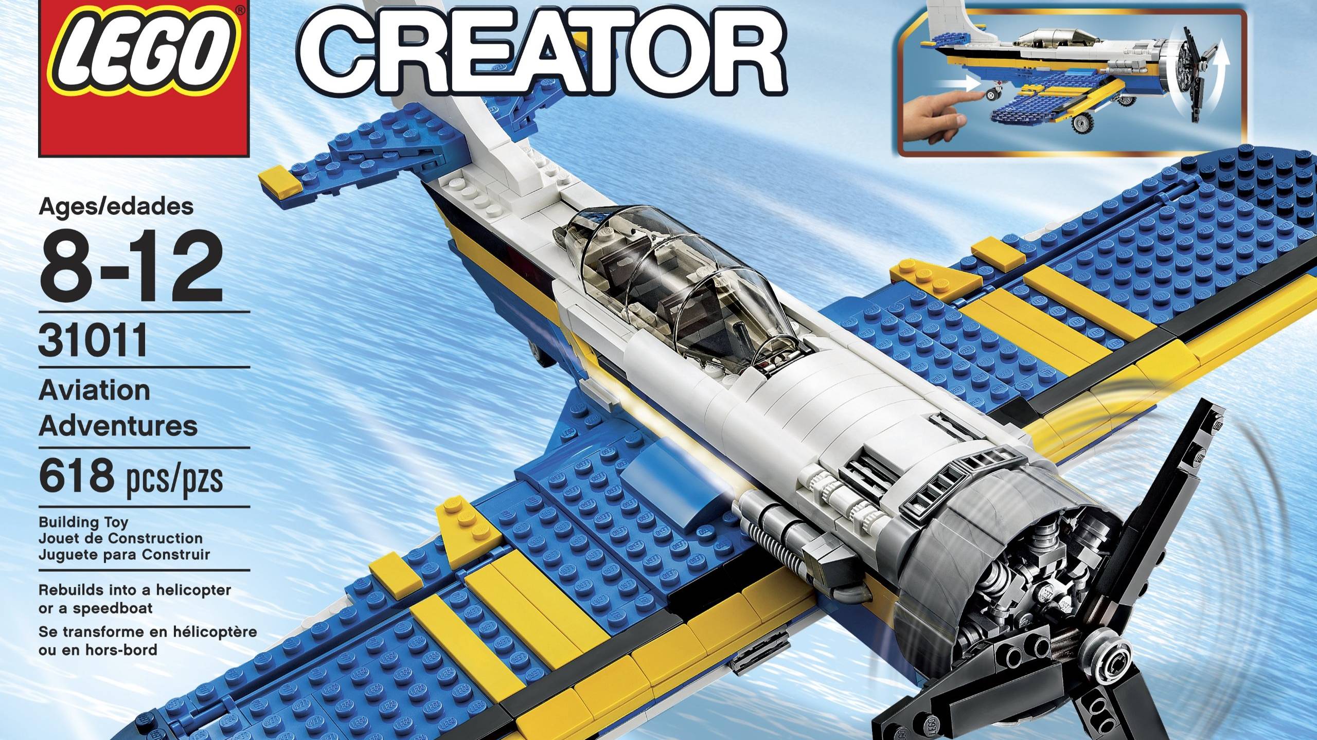 Собираем из деталей Lego creator 31011. лего. Самалет.Схемы и инструкции