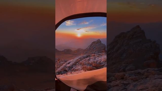 Утро из палатки