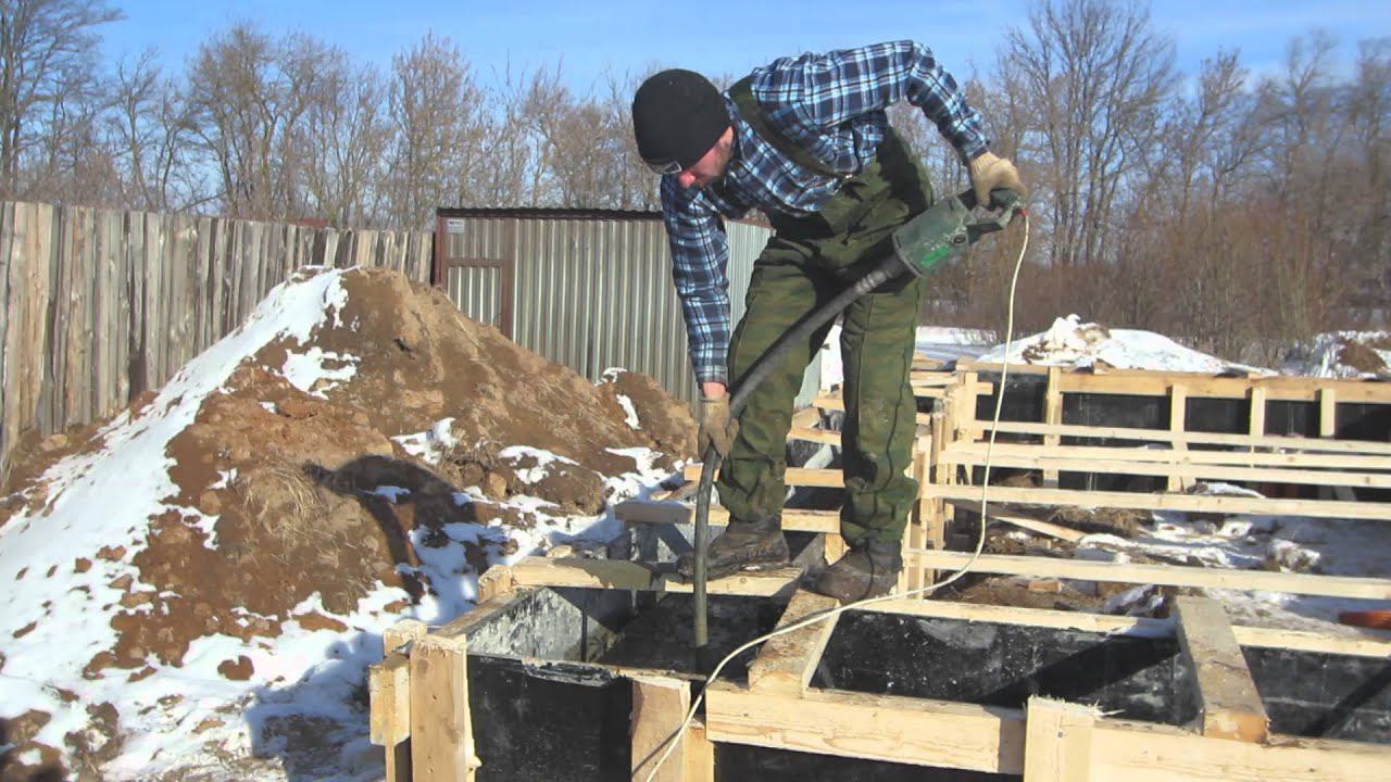 д. Никулино,   заливка фундамента 3