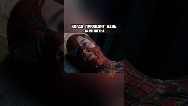 когда приходит зарплата #зарплата #работа #прикол #мем #мемы #человекпаук #spiderman #шутка #юмор