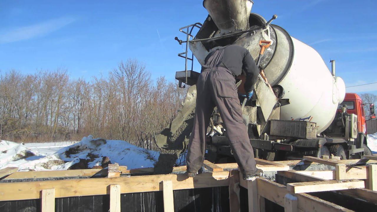 д. Никулино,   заливка фундамента 1