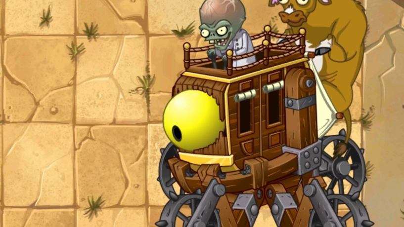 безумный дейв с растениями против зомбосса с зомби в Plants vs Zombis 2