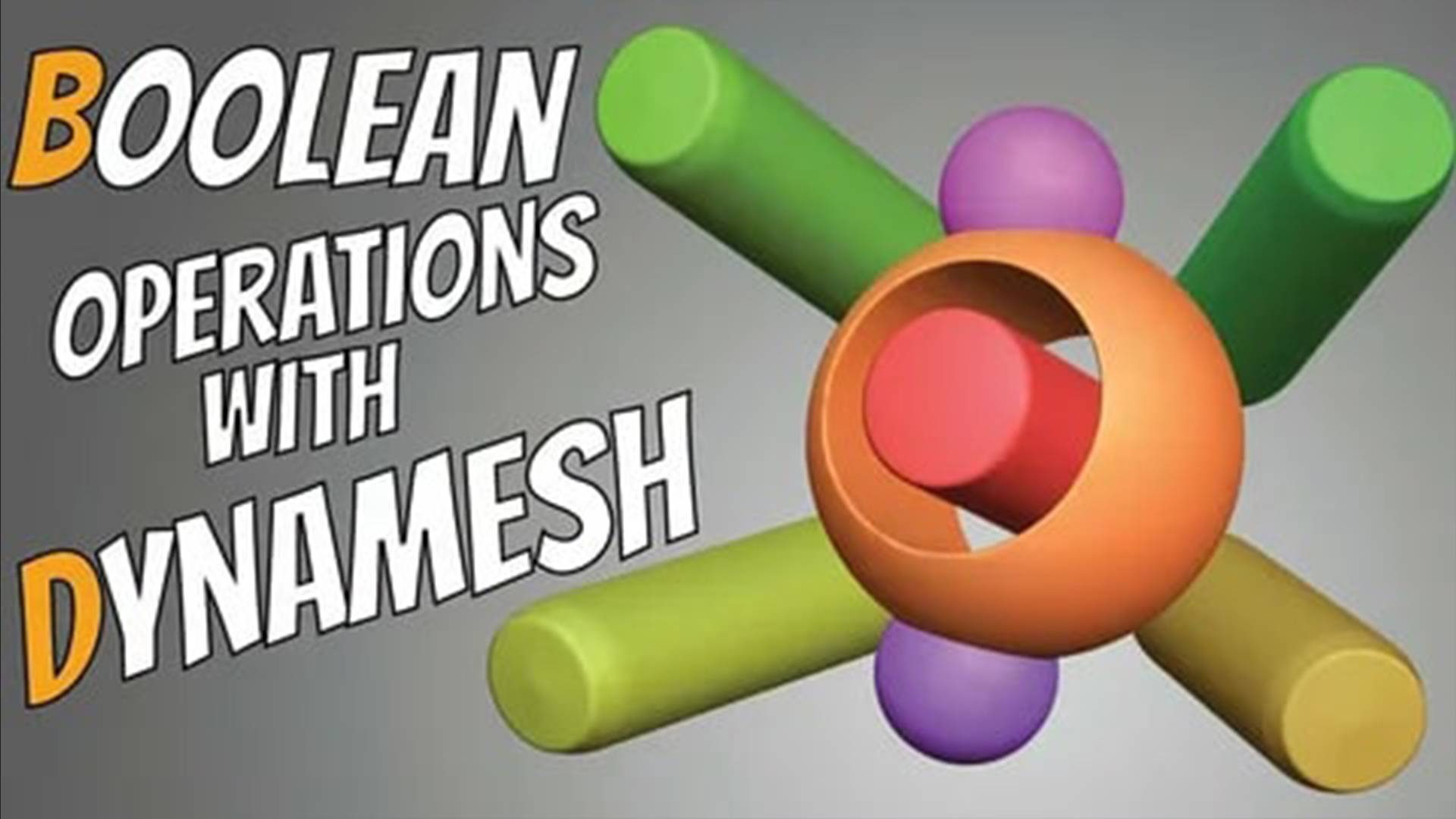 Секреты ZBrush - Логические операции с Dynamesh