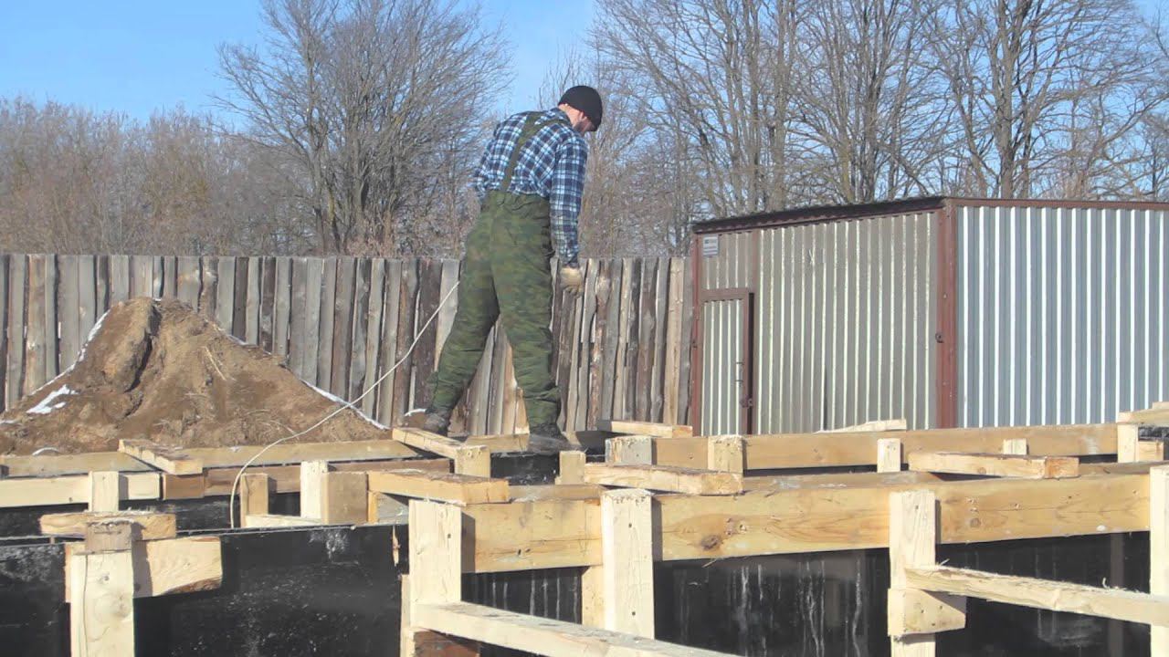 д. Никулино,   заливка фундамента 2