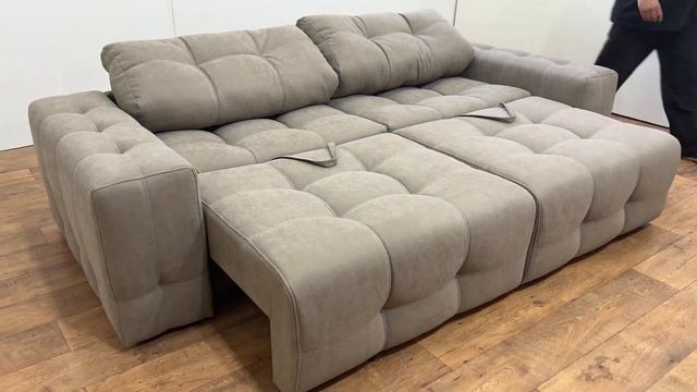 Моне (Спилберг) - прямой диван трансформер. Механизм "Двойная Еврокнижка". Размер дивана: 265х110 см