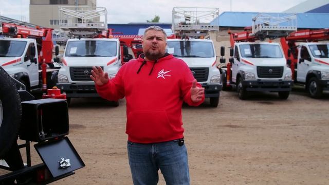 Автогидроподъемник RED MACHINE 22Э на базе GAZon Next C41R13 (однорядная кабина)