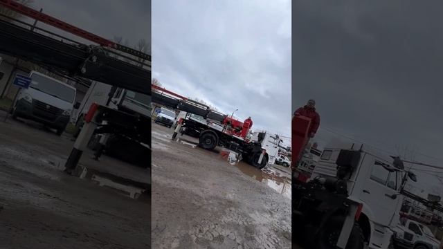 Автогидроподъемник RED MACHINE 22 на базе КАМАЗ 43502 #shorts