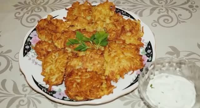 Оладьи из картофеля с хрустящей корочкой и мягкие внутри 🤤🍽