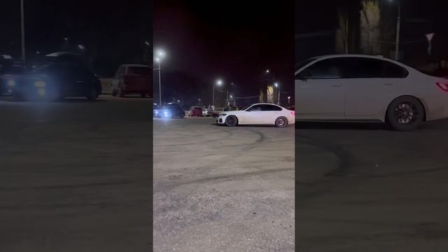BMW 330d drift #bmw #drift #diesel #mpower #night