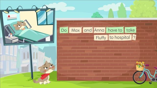 Get Grammar! – Fluffy has to stay in bed.