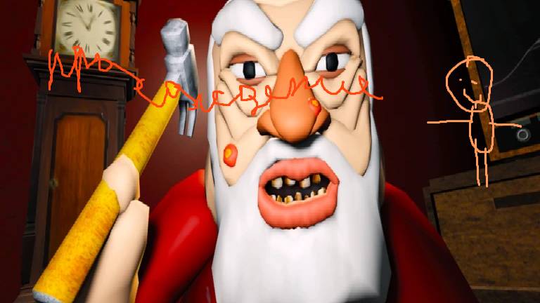 angry grandpa escape