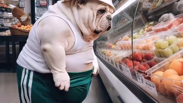 песик скуф в магазине