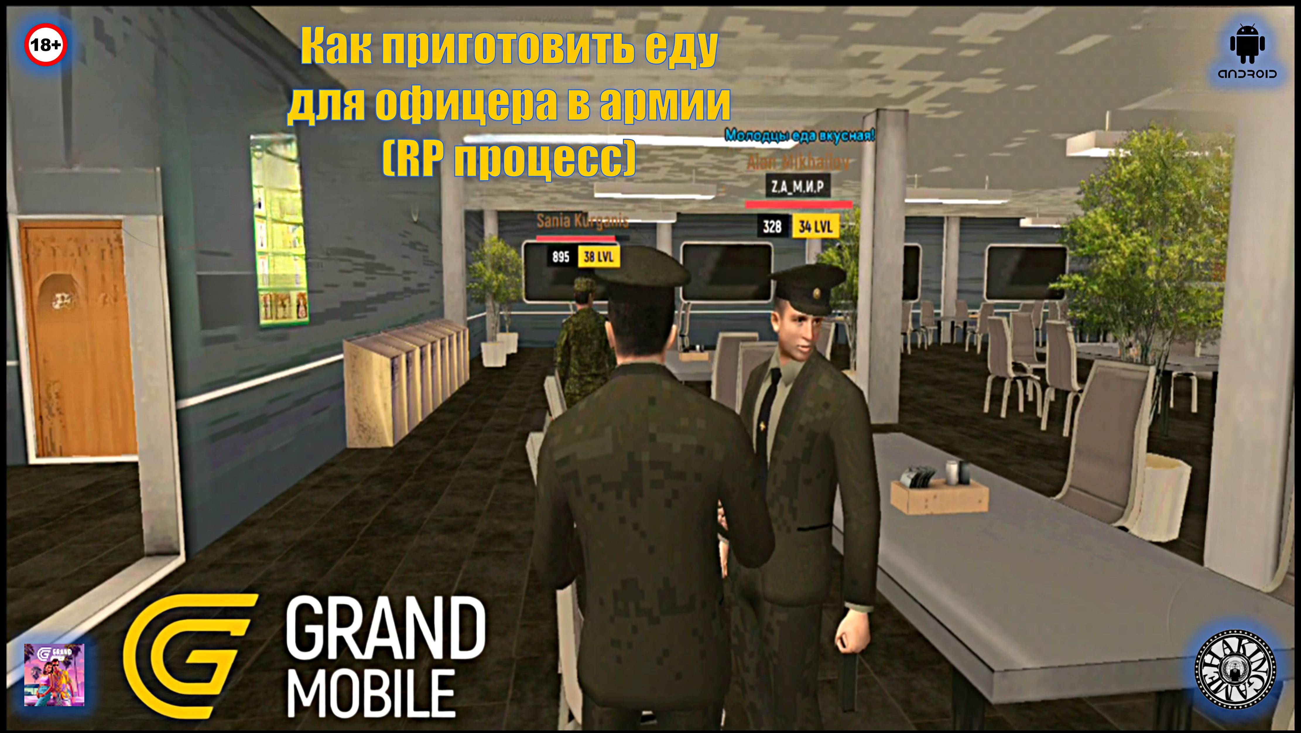 Как приготовить еду для офицера в армии (RP процесс). Grand Mobile (Android)