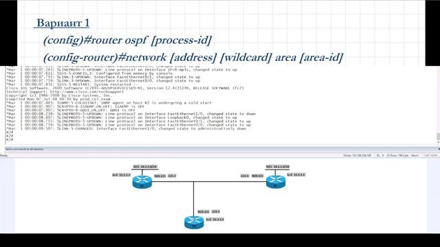 1.1 OSPF. Запуск процесса