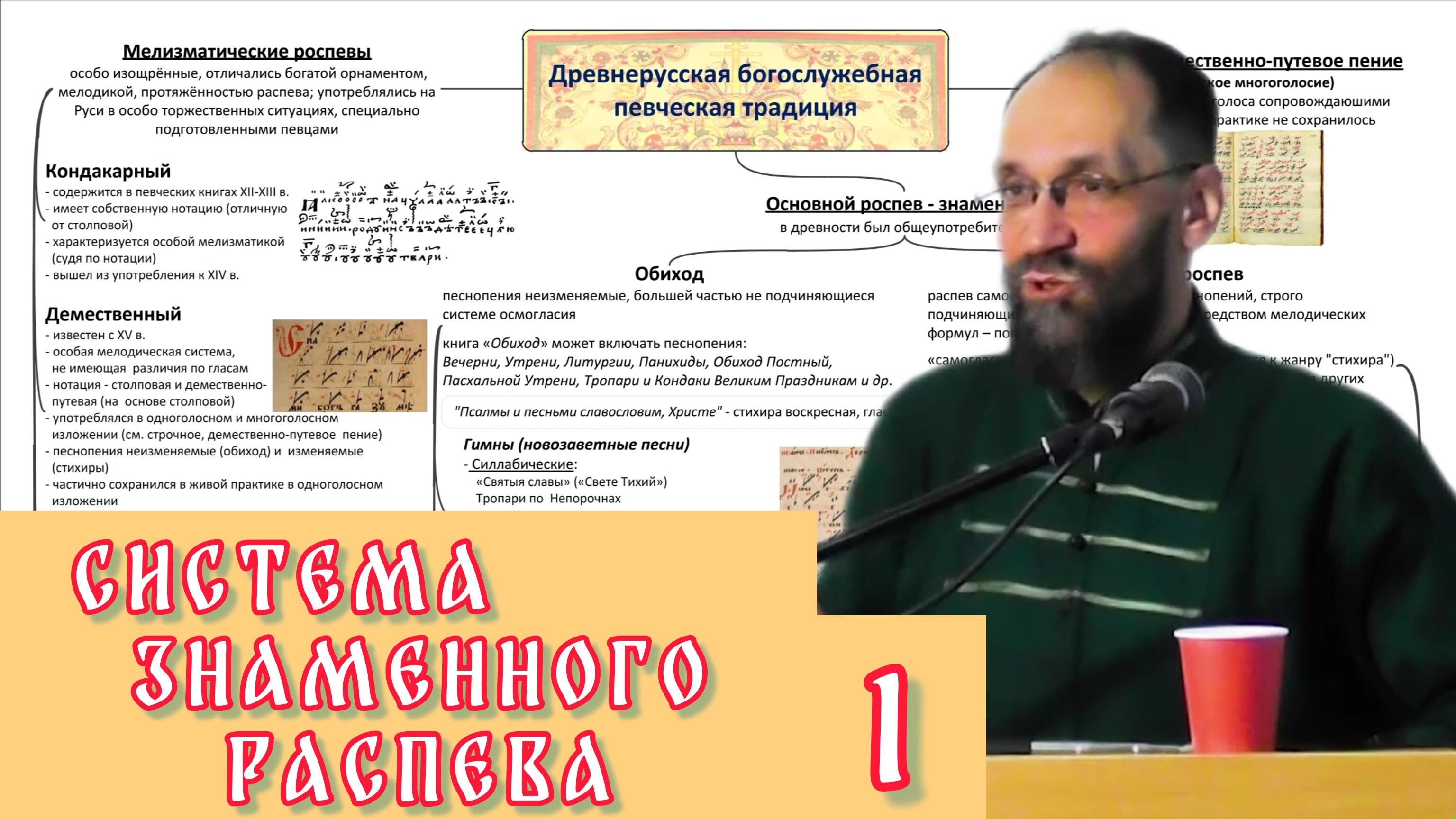 Система знаменного распева и её реализация в современной практике. Часть 1