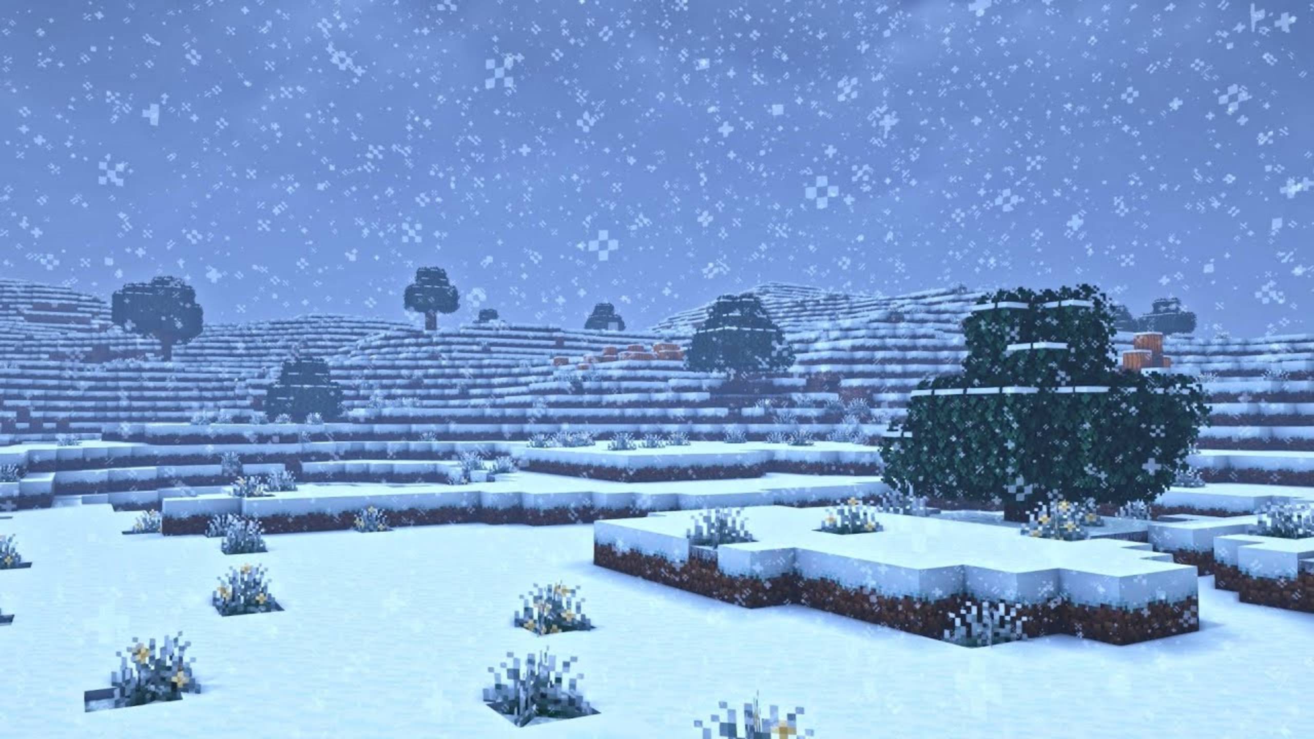 ❄️ Minecraft Relaxing Snow Storm Ambience w⧸ C418 Music Box
