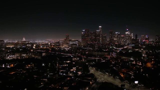 Relax in City Night - Los Angeles with Slow Saxophone Jazz and Tender Piano Jazz Music