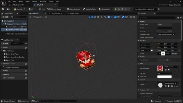 6 -Character Blueprint and Pixels Per Unit