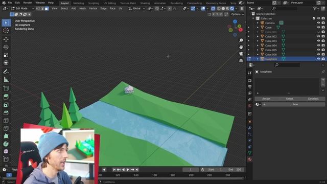 Blender 40 Beginner Tutorial  Low Poly Worlds