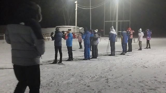 Зимняя тренировка на Биатлоне