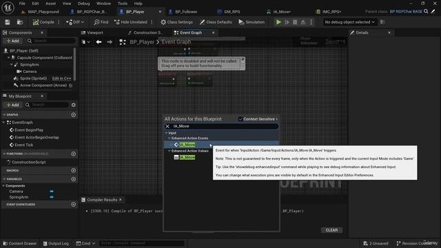5 -Enabling the Camera and Character Movement