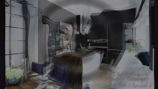 Дизайн современной кухни, интерьер кухни в загородном доме, дизайн современной кухни