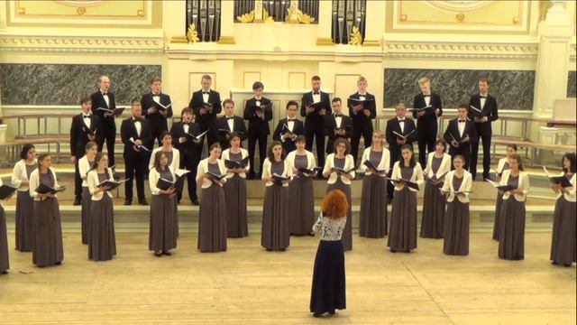 Свиридов "О, Всепетая мати", из цикла ""Песнопения и молитвы", хор ЛЭТИ. Солистка Полина Сафронова