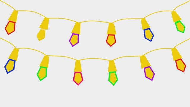 Мигающая гирлянда.