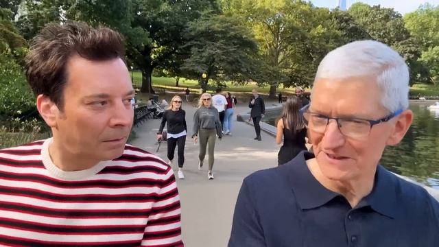 Jimmy & Tim Cook Walk and Talk in NYC About the New iPhone 16 and the Future of Apple Intelligence