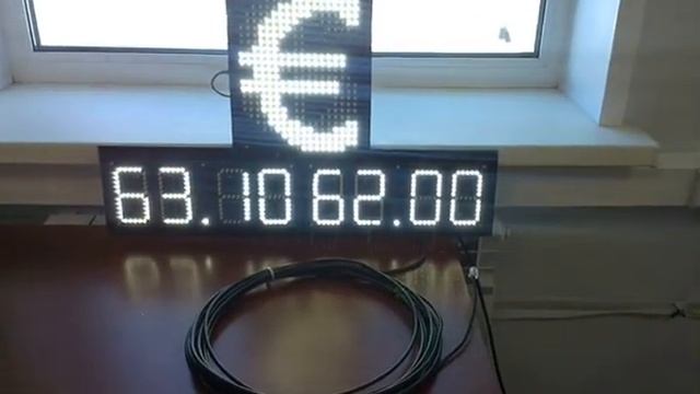 Бескорпусное табло курсов валют ITLINE ТВ221w-90 для рекламно-производственных компаний