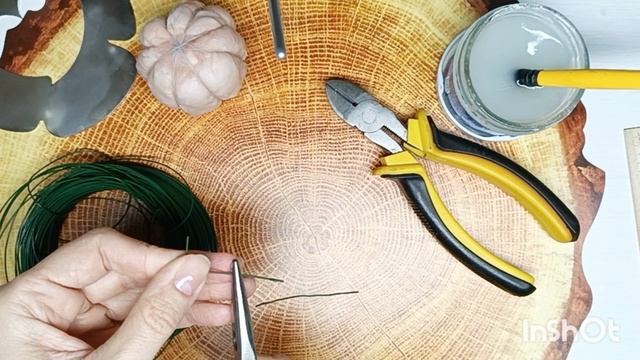 Ватная игрушка "Тыковка", часть 1