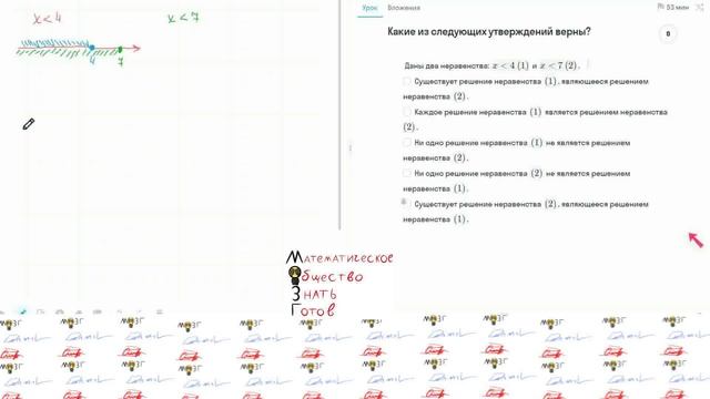 2. Линейные неравенства.