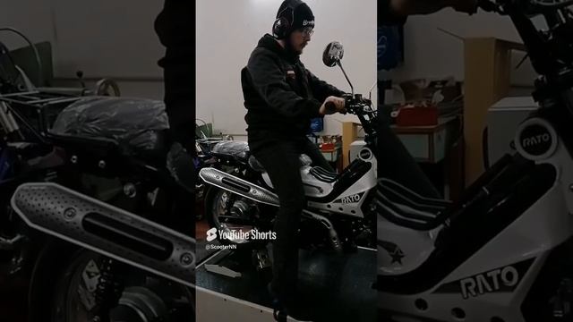 Снимаем мощность мопеда G moto Cross X 125 на диностенде.#Shorts