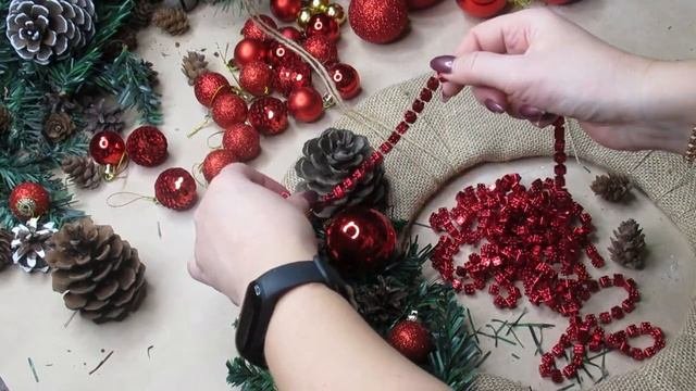 Рождественский венок своими руками